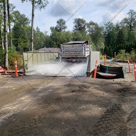 西安工地洗车台拉土车全自动洗车机冲洗干净不污染道路 哔哩哔哩