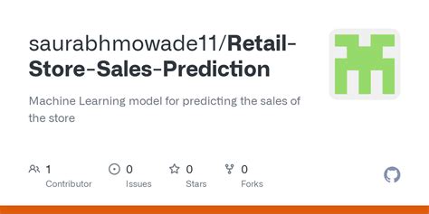 Github Saurabhmowade11retail Store Sales Prediction Machine