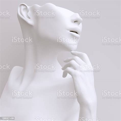 마네킹 귀걸이 보석 목걸이 디스플레이 스탠드입니다 여성 흉상과 우아한 손 제스처 모델 주얼리는 흰색 배경을 보여줍니다 3d