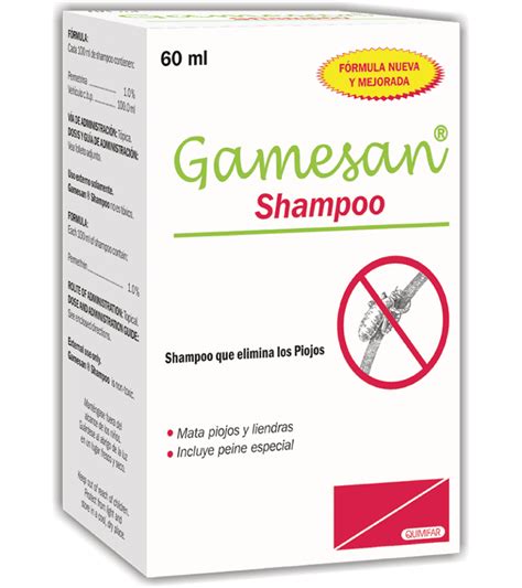 Gamesan Shampoo Frasco 60 Ml Laboratorios Quimifar