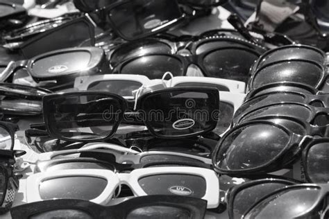 Black And White Texture Of Sunglasses Frames Stock Image Image Of