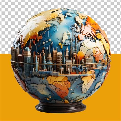 Premium Psd Save The Earth Png Illustration