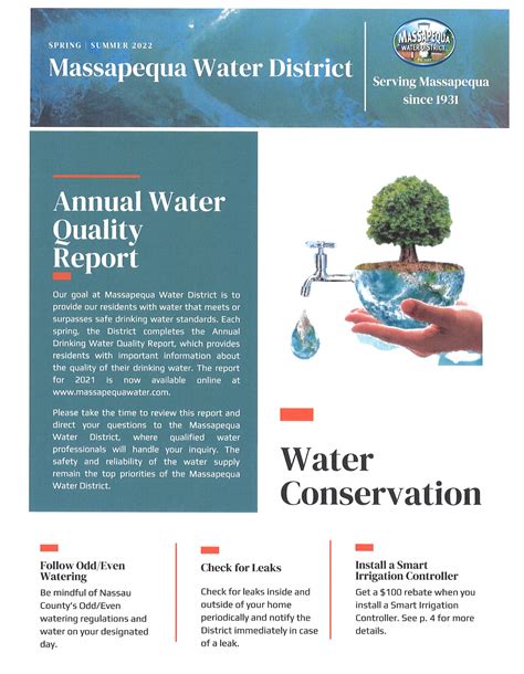 Newsletter Spr 2022 Massapequa Water District