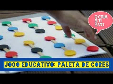Jogo das cores Sequência de cores Atividade Educação Infantil