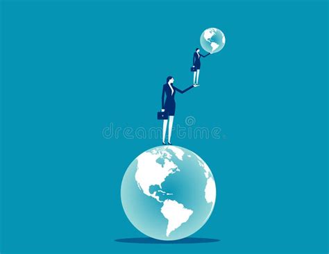 The Ruler Has A Ruler Too Business Vector Concept Stock Illustration