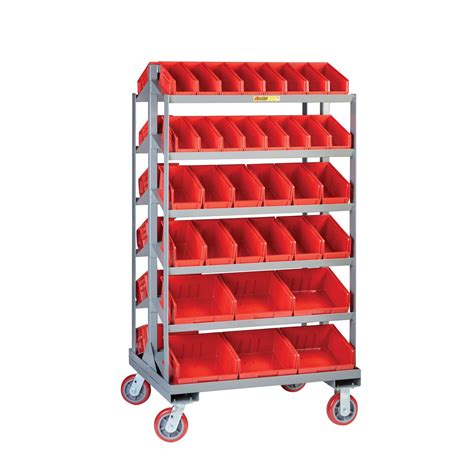 Sloped Shelf Bin Cart Little Giant