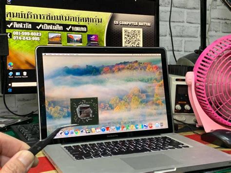 Macbook Pro A1286 ชิพกราดจอเสียจอลาย ยกเปลี่ยนชิพใหม่ ซ่อมโน๊ตบุ๊ค