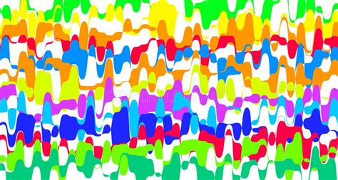 Colorful Rainbow Serrated Striped For Background Art Line Shape Zig