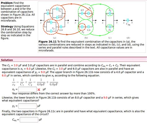 Solved Find The Equivalent Capacitance Between A And B For