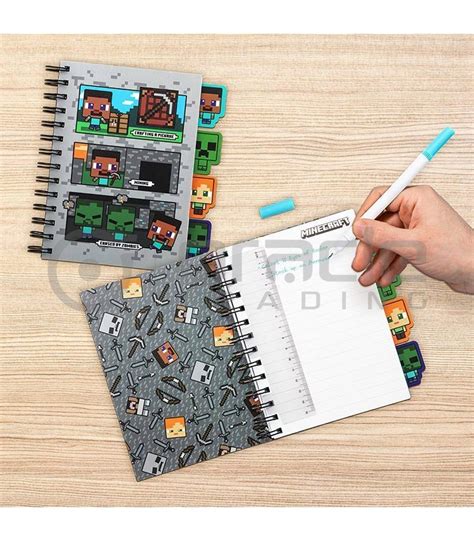 Shop Wholesale Minecraft Notebook Tabbed Oracle Trading Inc