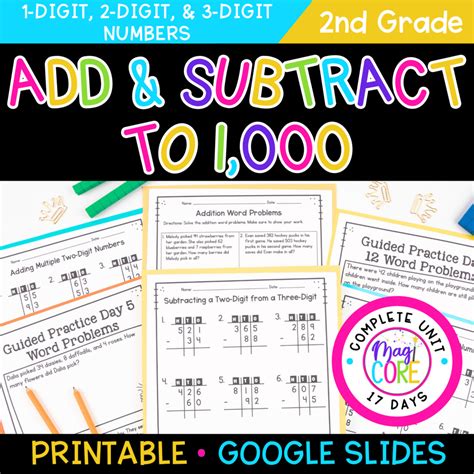 adding and subtracting regrouping within 1 000 magicore