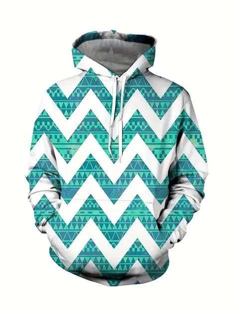 Sudadera Capucha Estampado Fluctuante Hombre Temu Mexico