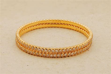 Diamond Bangle Indian Jewellery Designs