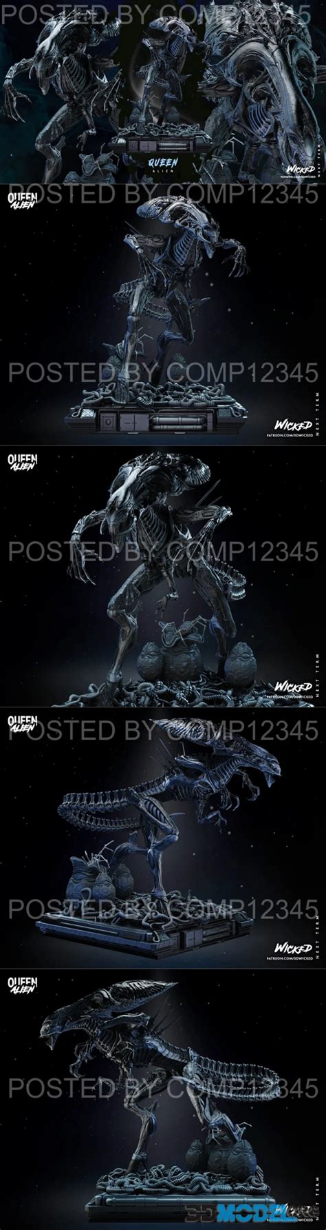 3d Model Wicked Queen Alien Statue Printable