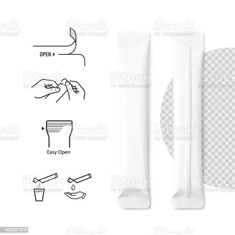 Blank Stick Pack Modelle Zwei Arten Von Tops Stock Vektor Art Und Mehr