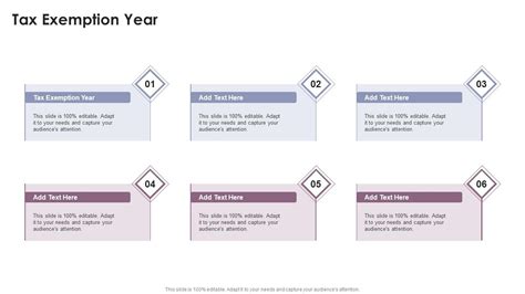 Tax Exemption Year In Powerpoint And Google Slides Cpb PPT Example