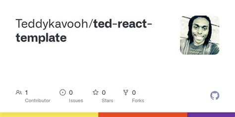 Github Teddykavoohted React Template