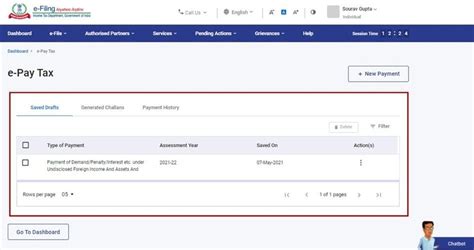 How To Generate Challan Form User Manual Income Tax Department