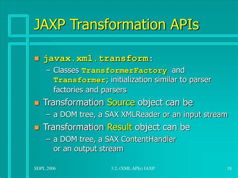 Ppt 33 Jaxp Java Api For Xml Processing Powerpoint Presentation
