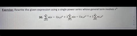 Solved Exercise Rewrite The Given Expression Using A Single Chegg Com