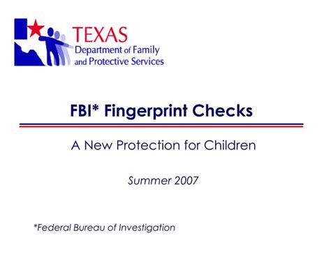 Ppt Fbi Fingerprint Checks Powerpoint Presentation Free Download Id 2410695