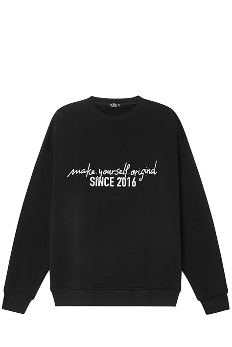 Áo Sweater Since 2016 Đen