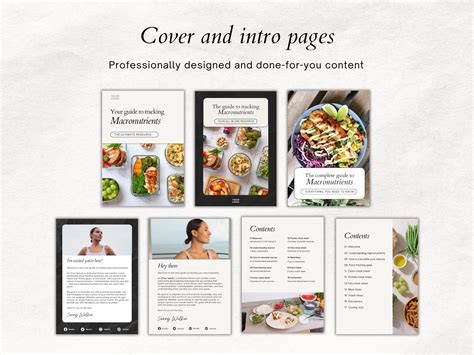 Macronutrients Tracking Guide Macronutrients Cheat Sheet Nutrition Ebook Template Fitness