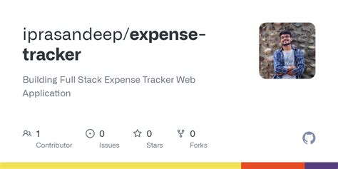 Github Iprasandeepexpense Tracker Building Full Stack Expense