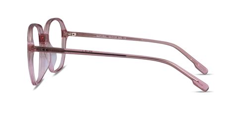 Natural Square Clear Pink Glasses For Women Eyebuydirect Canada