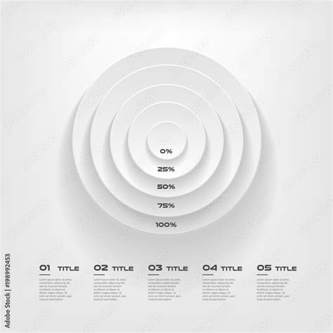 Concentrate Chart Color Infographics Step By Step In A Series Of Circle Element Of Chart
