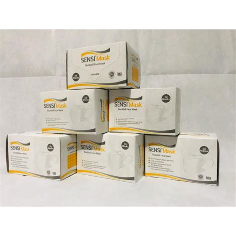 Jual Masker Sensi Duckbill Face Mask Isi 50pcs Termurah Original Embos Sensi Shopee Indonesia