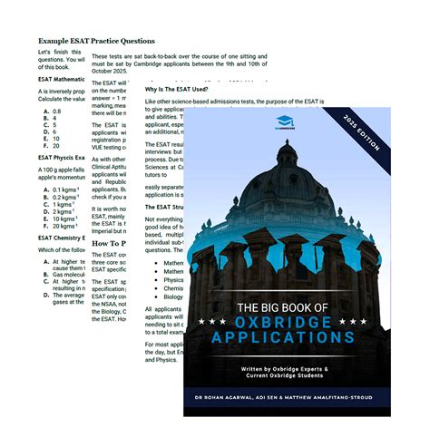 Esat Specification Guide What You Need To Know Uniadmissions Worlds First Oxbridge Prep School
