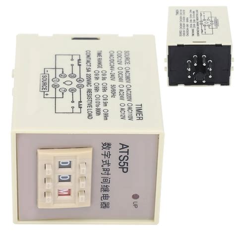 Relé De Retardo De Tiempo Ats5p Led De Tiempo Pantalla Digital Relé De
