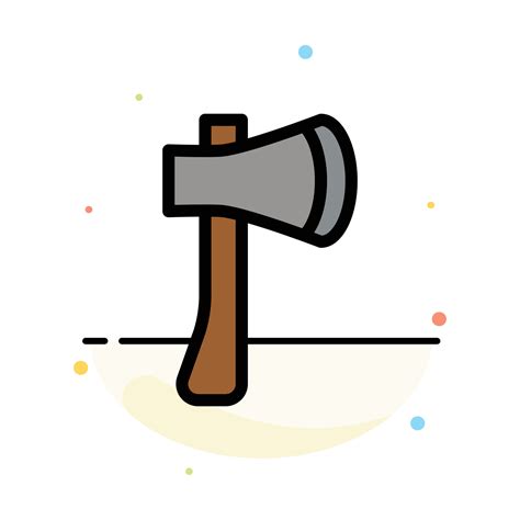 Ax Ax Tool Axe Axe Tool Building Construction Abstract Flat Color Icon Template 13553427 Vector