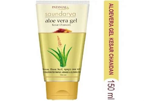 Patanjali Saundarya Aloe Vera Gel With Kesar Chandan 150ml