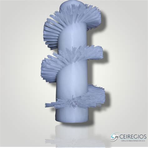 Spiral Brush With Plastic Base And Nylon Bristles Regios Industrial Brushes
