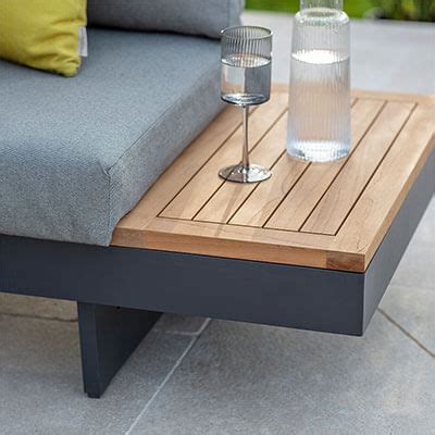 Bramblecrest Vilamoura Modular Garden Corner Sofa Set With Chaise Longue Ruxley Manor