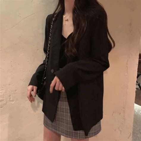 유미스토리 당일배송 [무배] 베이직 와이드 카라넥 오버핏 여름 블레이저 버튼 롱 긴팔 자켓 2c 트위드자켓 레더자켓 청자켓 크롭자켓 봄자켓 바시티자켓 숏자켓 노카라자켓