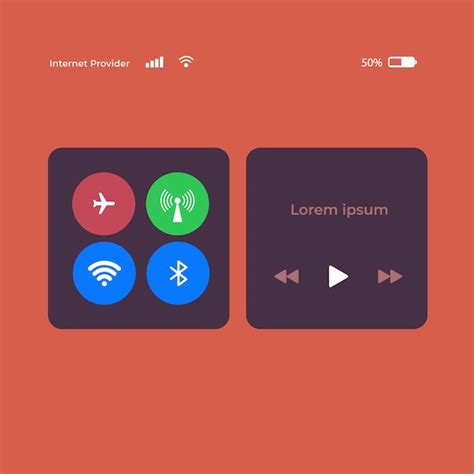 Premium Vector Mobile Phone Icon Background Status Bar Symbol Modern
