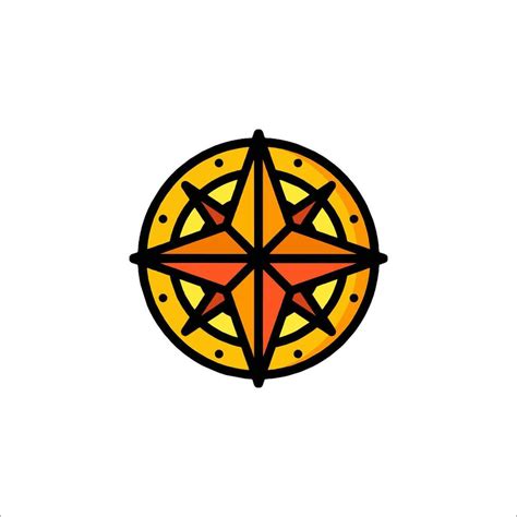 A Compass Rose Logo Design 52206191 Vector Art At Vecteezy