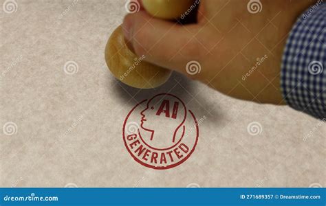AI Generated Content Stamp And Stamping Stock Image Image Of Symbol Vintage