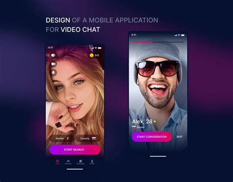 Video Chat Ux Ui Design Mobile App Behance