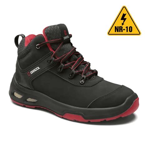 Bota De Segurança Para Eletricista Nr10 Com Bico De Composite Detroit