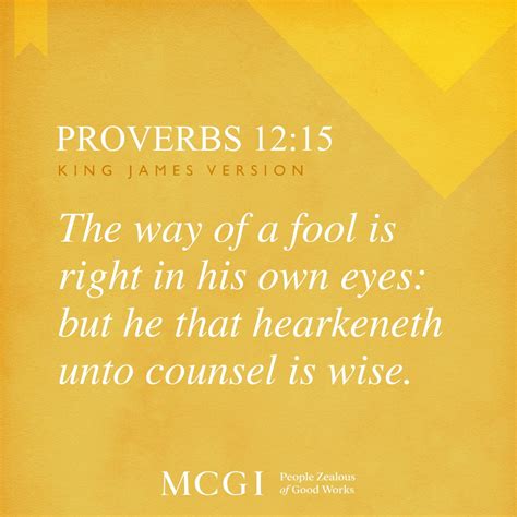 Wise Counsel Kjv