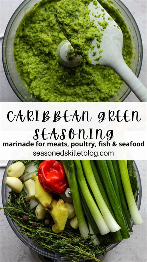 Caribbean Green Seasoning In 2024 Seasoning Recipes Haitian Food