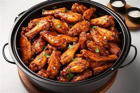 Premium Vector Chicken Wings In Barbecue Sauce