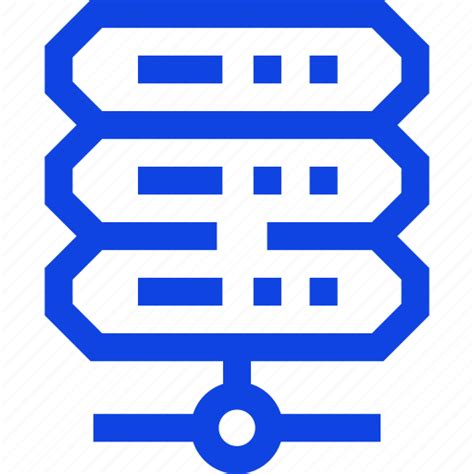 Server Hardrive Network Computer Hosting Connection Storage Icon