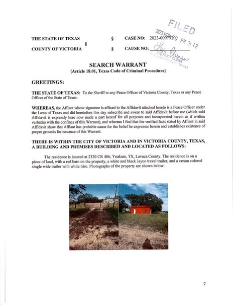 Search Warrant And Affidavit