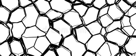 Black And White Organic Polygon Shape Background Stock Image Image Of Generated Black 321970831