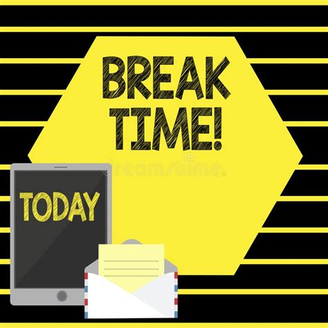 word writing text break time business concept for moment to stop